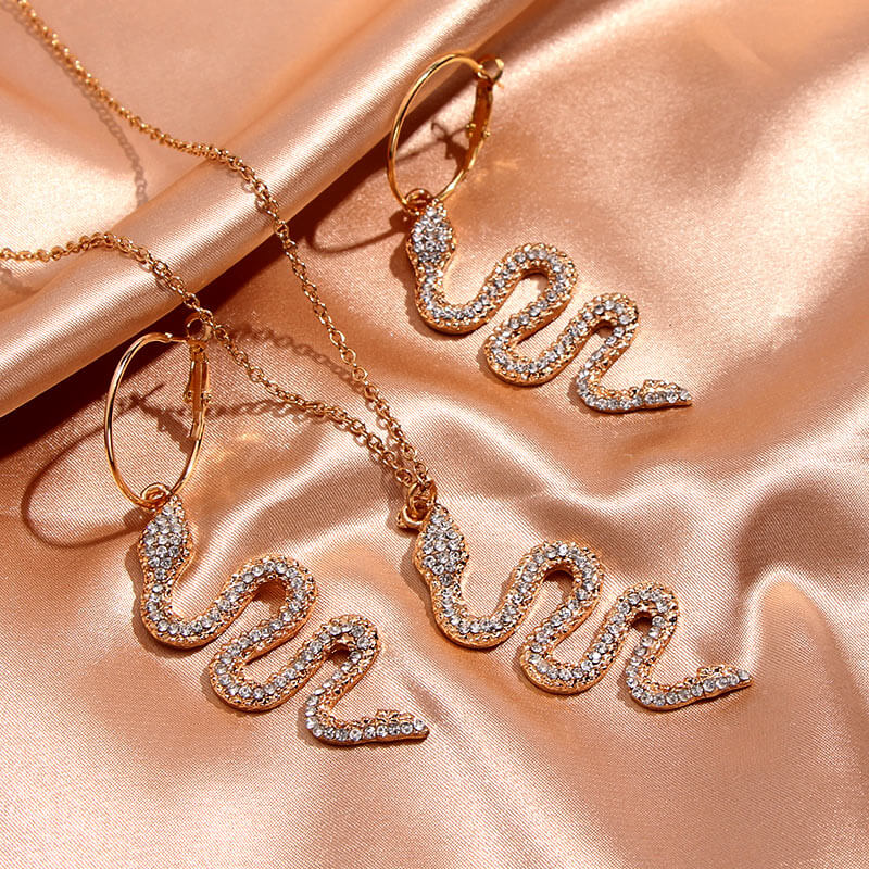 Diamond Snake Necklace | Snake Fashion™