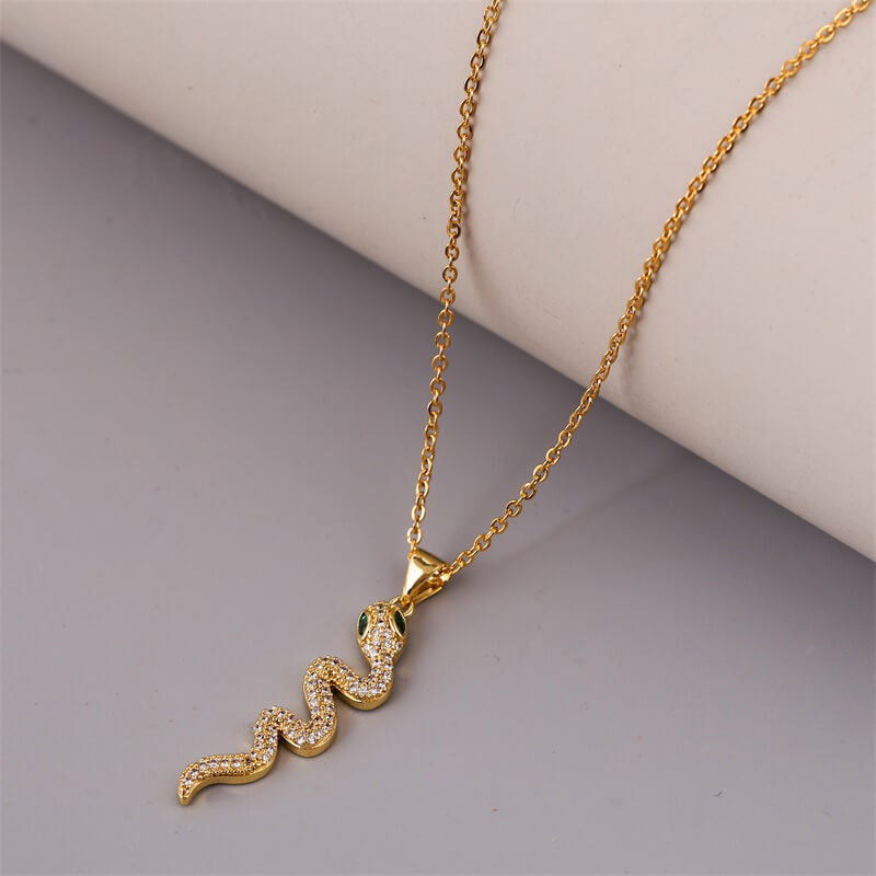 Emerald Snake Necklace | Snake Fashion™