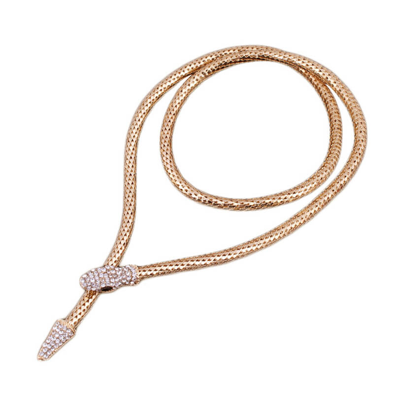 Bendable Metal Snake Necklace | Snake Fashion™