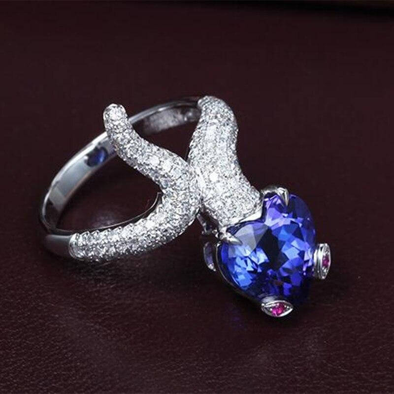 Snake Gemstone Ring | Snake Fashion™