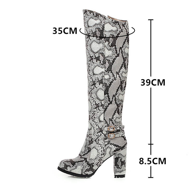 Snake Print Boots Arya | Snake Fashion™