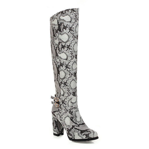 Snake Print Boots Arya | Snake Fashion™