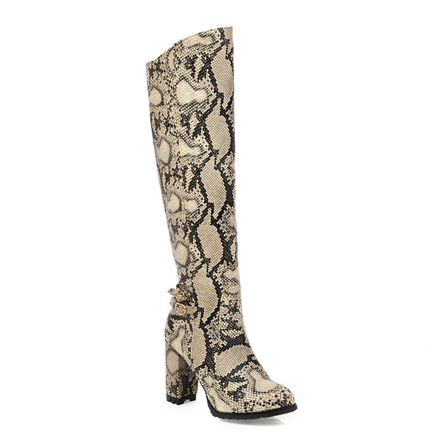 Snake Print Boots Astral | Snake Fashion™