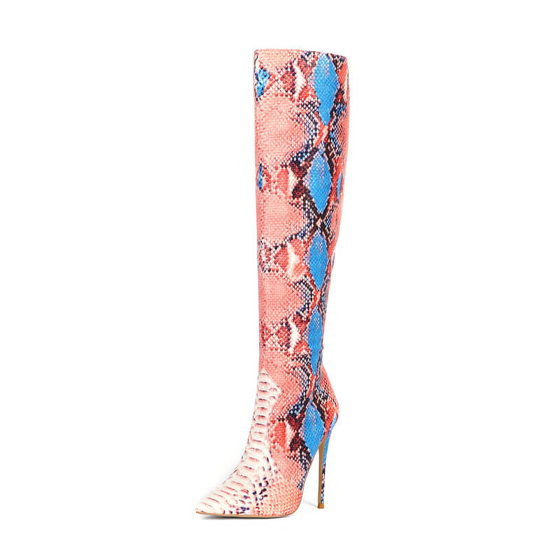 Snake Print Boots Medusa | Snake Fashion™