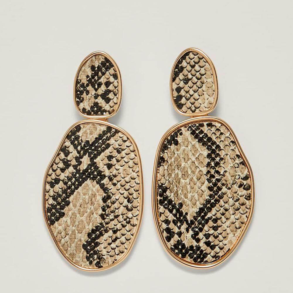 Snake Print Earrings | Snake Fashion™
